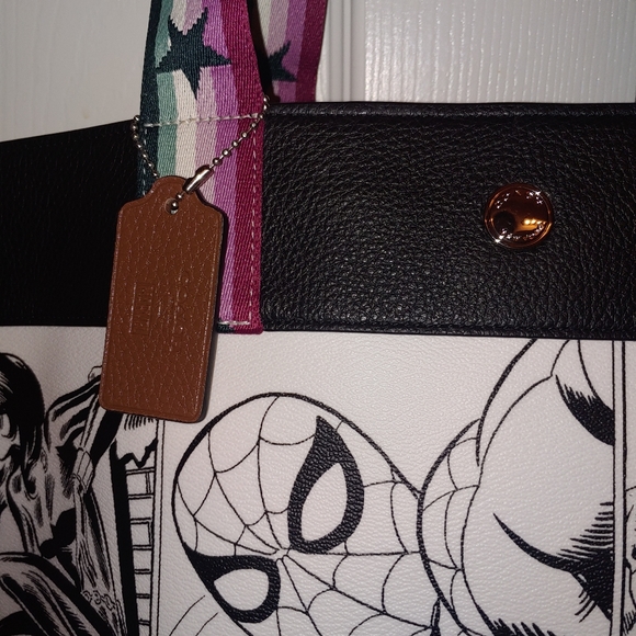 Coach | Bags | Coach Marvel Jes Tote With Comic Book Print New | Poshmark
